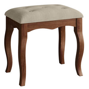 Banqueta Quarto Artesanal Design Inglês Provençal Estofada Capitonê ...