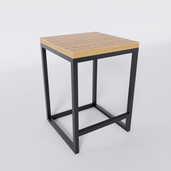 Banqueta Zartha Industrial Quadrada | Leroy Merlin