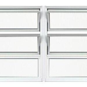 Basculante 2 Seções Em Alumínio Classic Branca - 60x120 | Leroy Merlin