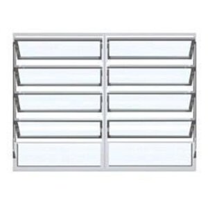 Basculante Duplo 0,60 X 1,20 Alumínio Branco | Leroy Merlin