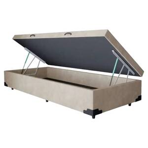 Base Box Articulada Solteiro 88cm Linho Areia Tana Decor | Leroy Merlin