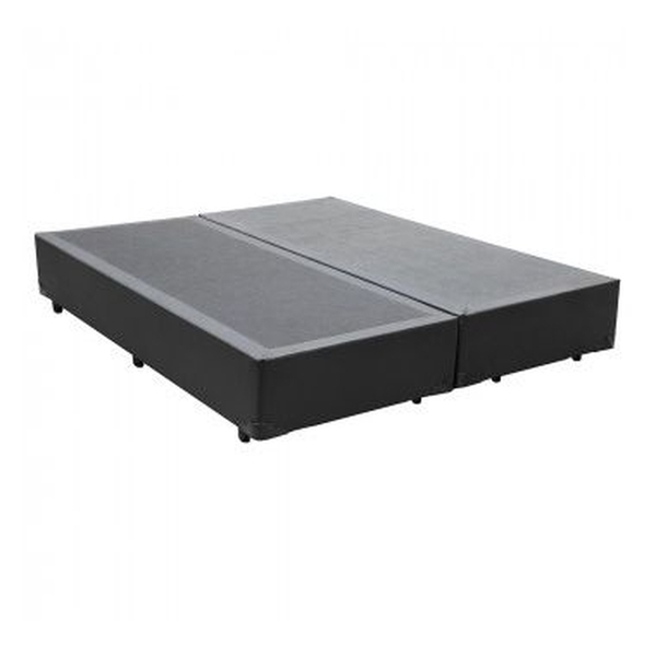 Base Box Casal Bipartido Sintético Cinza | Leroy Merlin