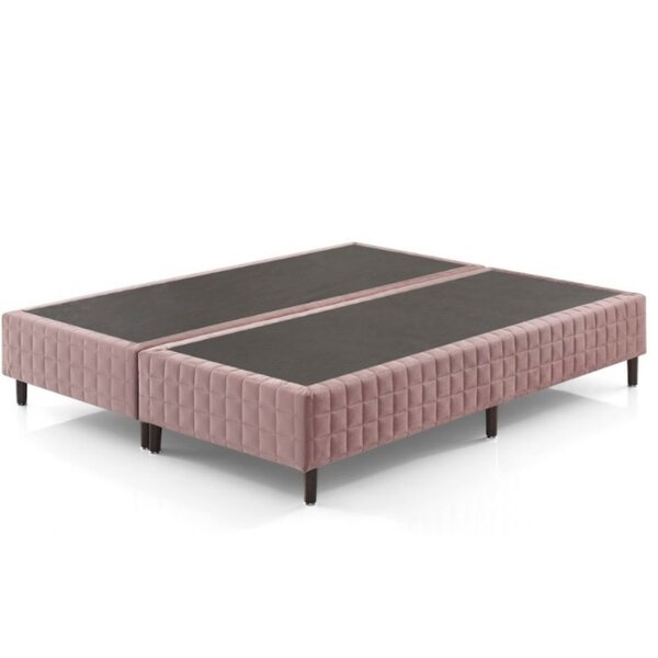 Base Box King 37x193x203cm Master Newflex Rosa | Leroy Merlin