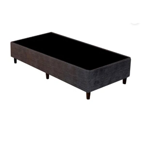 Base Box Solteiro Convencional Suede Veludo Cotele 27x188x88cm Grafite ...