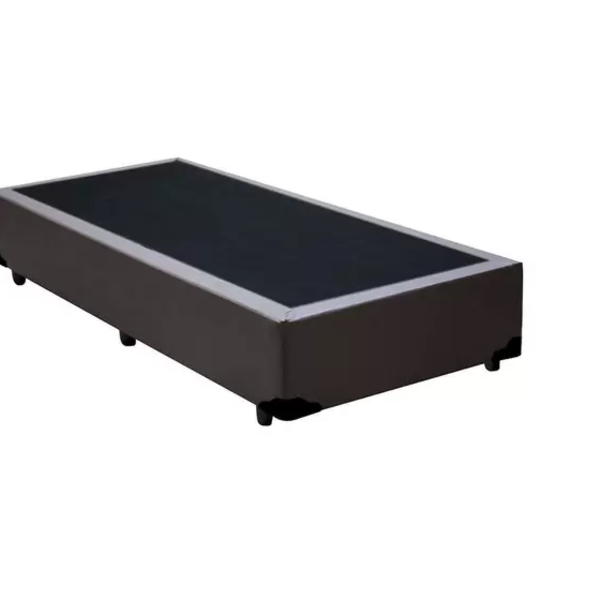 Base Box Solteiro Sintético Marrom 78cm Largura | Leroy Merlin