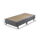 Base Box Solteiro Somiê Ecoflex Cinza Cinza | Leroy Merlin