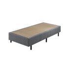 Base Box Solteiro Somiê Ecoflex Cinza Cinza | Leroy Merlin