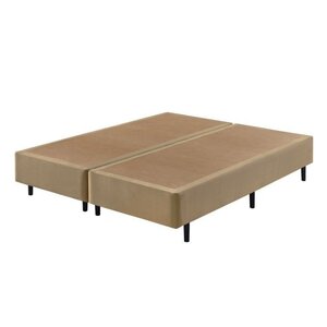 Base Box Somiê Queen Eco Veludine Liso 40x158x198cm Bege Bege | Leroy ...