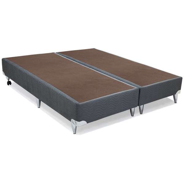 Base Box Super King Size Camurça I Cinza | Leroy Merlin