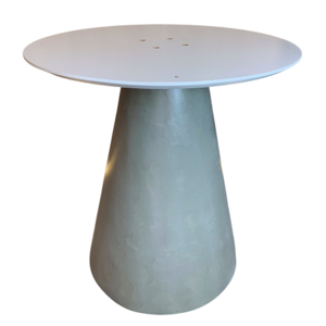 Base Para Mesa De Jantar Cone Cimento Queimado Para Tampos De 120 Cm Até 160 Cm - Cinza Claro ...