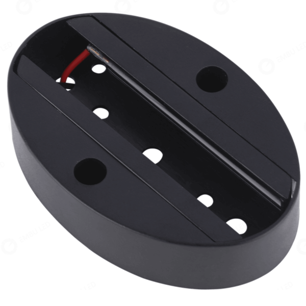 Base Sobrepor Para Spot Trilho Preto 9cm Embu Led | Leroy Merlin