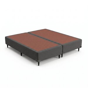 Base Sommier Camurça Super King 193x203x36cm Ortobom Cinza | Leroy Merlin