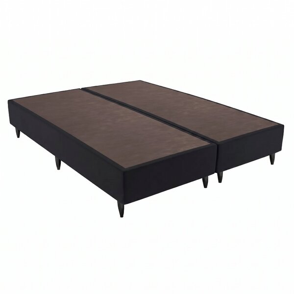 Base Sommier Camurça Super King 193x203x36cm Ortobom Preto | Leroy Merlin