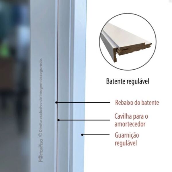 Batente Branco Max Melaminico 3,0 Regulavel Mapaf Batente Melaminico ...