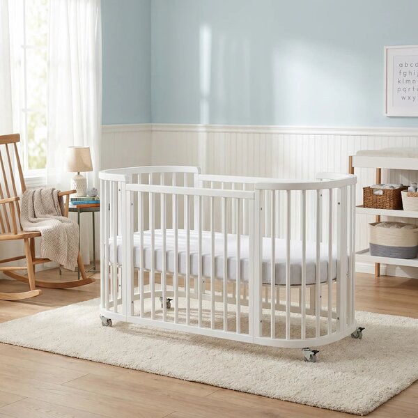 Berço 3 Em 1 Multifuncional Em Madeira Maciça Sleep Branco Branco ...