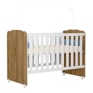 Berço Mini Cama Theo Com Pés Madeira Natural - Reller Móveis | Leroy Merlin