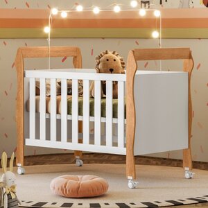 Berço Mini Cama 3 Em 1 Soninho Tigus Baby Amadeirado | Leroy Merlin