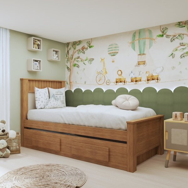 Bicama Infantil 2 Gavetas Athenas Kids Amêndoa Clean/off White | Leroy ...