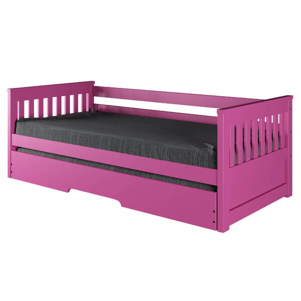 Cama Infantil Bicama Mission Madeira Maciça 1102 Rosa - Arbol Movelaria ...