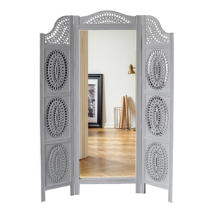 Biombo De Madeira Branco | Leroy Merlin