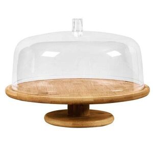 Boleira Em Bambu 33cm Com Pe E Cupula Acrilica Yoi 810900197 | Leroy Merlin