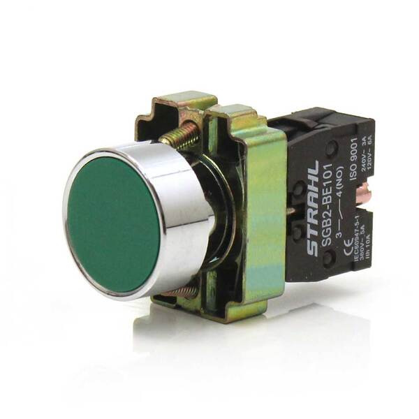 Botão De Pulso Para Comando Metálico 220v Strahl Verde | Leroy Merlin