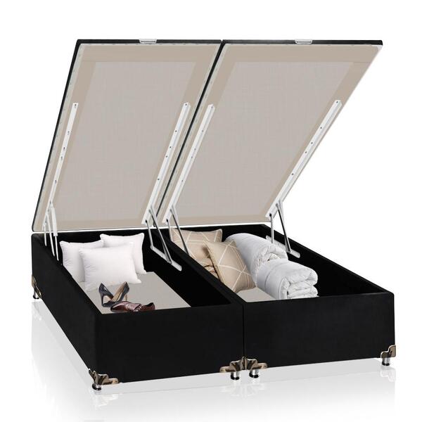 Box Queen Bau Preto Miraflex | Leroy Merlin