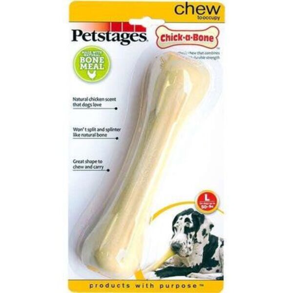 Brinquedo De Roer Nylon Sabor Frango Chick A Bone Petstages Para Cães ...