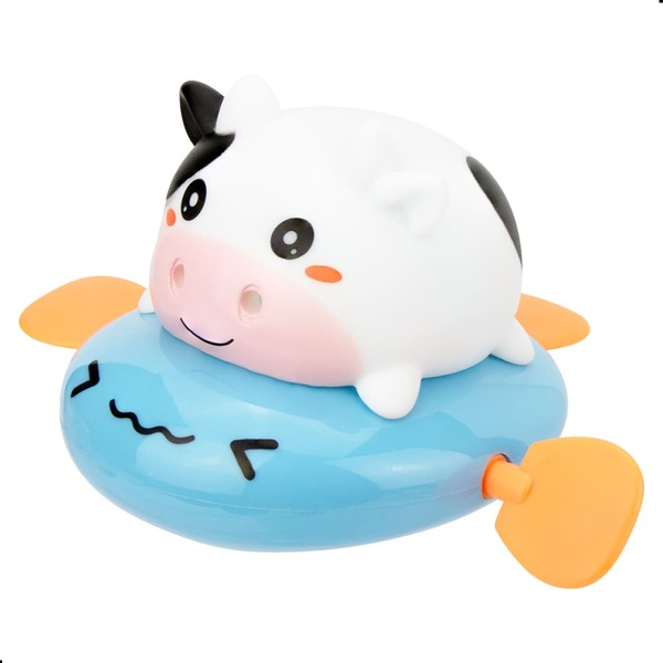 Brinquedo Infantil Bebe Criança Água Nada Ao Dar Corda Vaca Pimpolho ...
