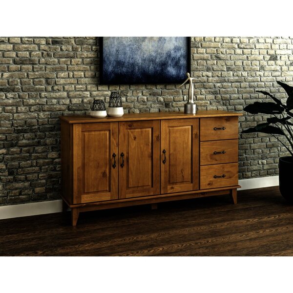 Buffet Aparador Madeira Maciça 3 Portas 3 Gavetas Bella Carvalho ...