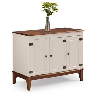 Buffet Com 3 Portas - Amêndoa/off White | Leroy Merlin