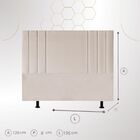 Cabeceira 195 Cm King Cama Box Frame Moderna Veludo Estofada Cinza ...