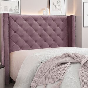 Cabeceira Casal 140cm Veludo Vicenza Roxo Uva Uva | Leroy Merlin