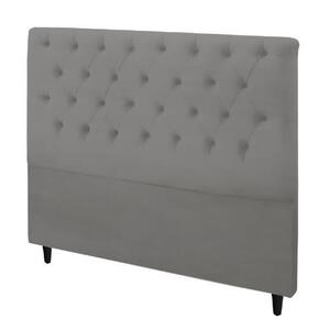 Cabeceira Embaixatriz Plus King Size 1950mm Veludo Slim Chumbo - Simbal ...