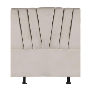 Cabeceira Estofada Cama Box Solteiro 100 Cm Malu Suede Bege | Leroy Merlin
