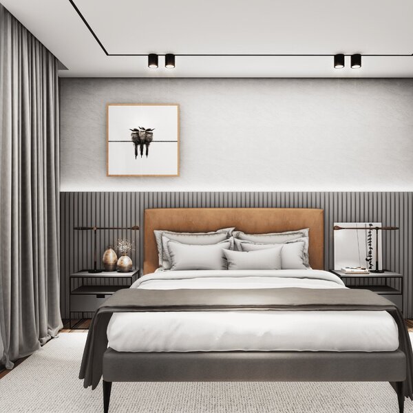 Cabeceira Para Cama Box Queen 160 X 0,60 Cm Detroit Bege/champagne Bege ...