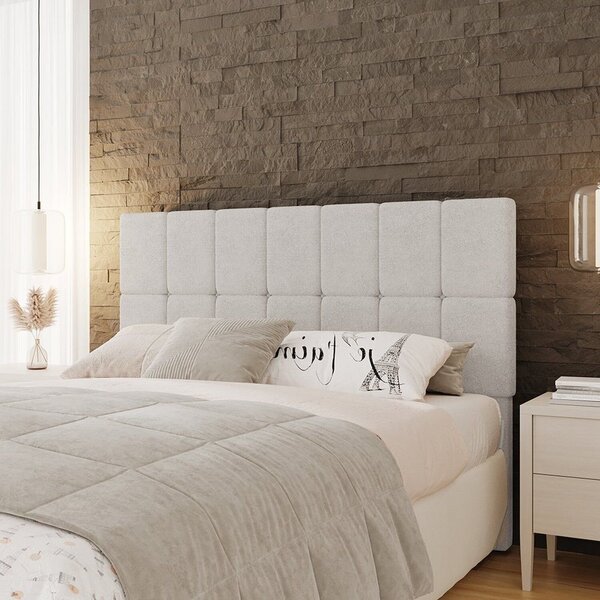 Cabeceira Queen 162cm Design Moderno Para Quarto Linea Branco Branco ...