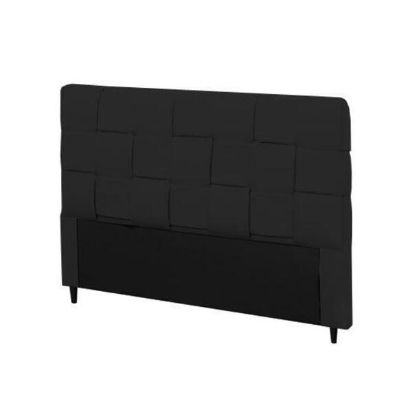 Cabeceira Ravena Plus King Size 1950mm Suede Negro - Simbal | Leroy Merlin