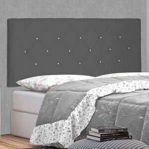 Cabeceira Suspensa King 195cm Suede Tania Cinza Cinza | Leroy Merlin