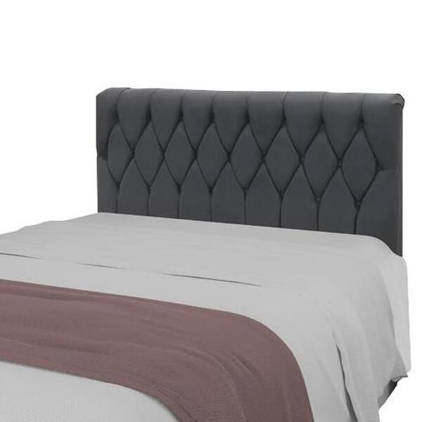 Cabeceira Viena Plus King Size 1950mm Suede Cinza - Simbal | Leroy Merlin