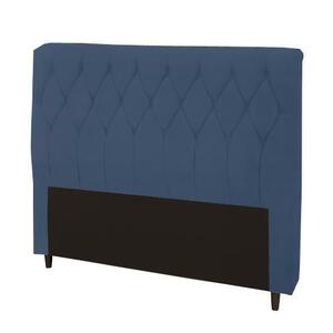 Cabeceira Viena Plus King Size 1950mm Veludo Azul - Simbal | Leroy Merlin