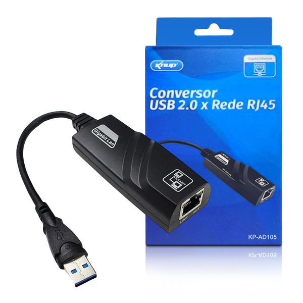 Cabo Adaptador Entrada Rede Rj45 X Saida Usb 2.0 Kp-ad105 Knup | Leroy Merlin