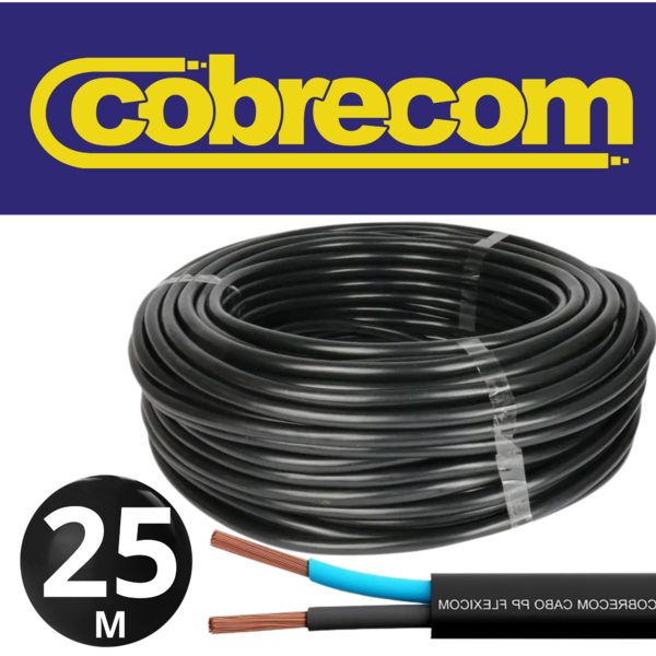 Cabo Pp Fio De Energia 2x2,50mm Rolo Com 25 Metros | Leroy Merlin Cabo Pp Fio De Energia 2x2,50mm Rolo Com 25 Metros | Leroy Merlin