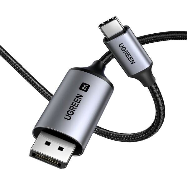 Cabo Usb C P/displayport Ugreen 8k-60hz Macho 1m Preto | Leroy Merlin