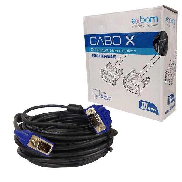 Cabo Vga 15 Mts Monitor Lcd Pc Projetor 15 Metros | Leroy Merlin