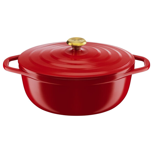 Caçarola Oval Air Alumínio Fundido 30cm Vermelha - Tefal | Leroy Merlin