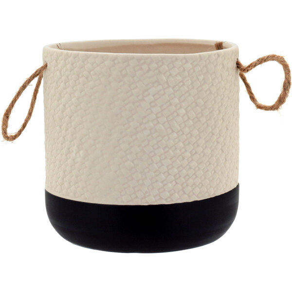 Cachepô Vaso De Planta Decorativo 15x15x15cm Cerâmica Branco | Leroy Merlin
