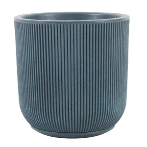 Cachepot Grande em Plástico 37x37cm com Prato Azul SP27 Vasart | Leroy ...