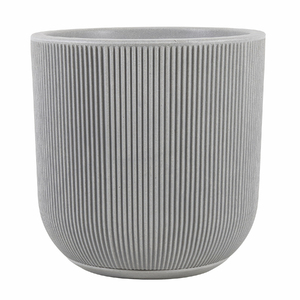 Cachepot Grande em Plástico 45x45cm com Prato Cimento SP27 Vasart ...