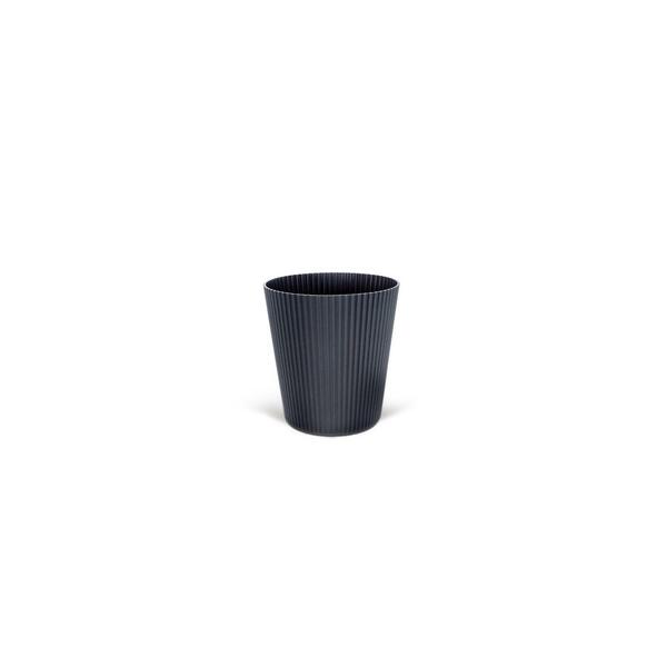 Cachepot Medio em Plastico 16x15cm Grafite Evora Desli | Leroy Merlin